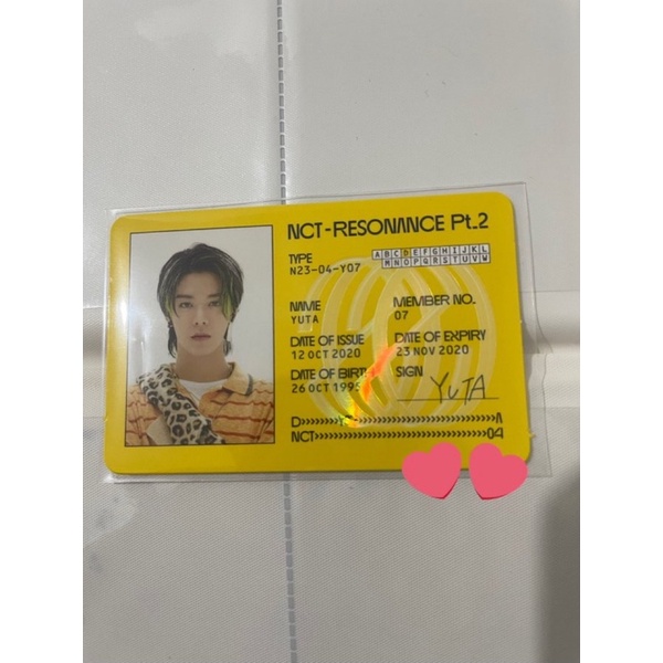 Booked-id card yuta nct | Shopee Malaysia