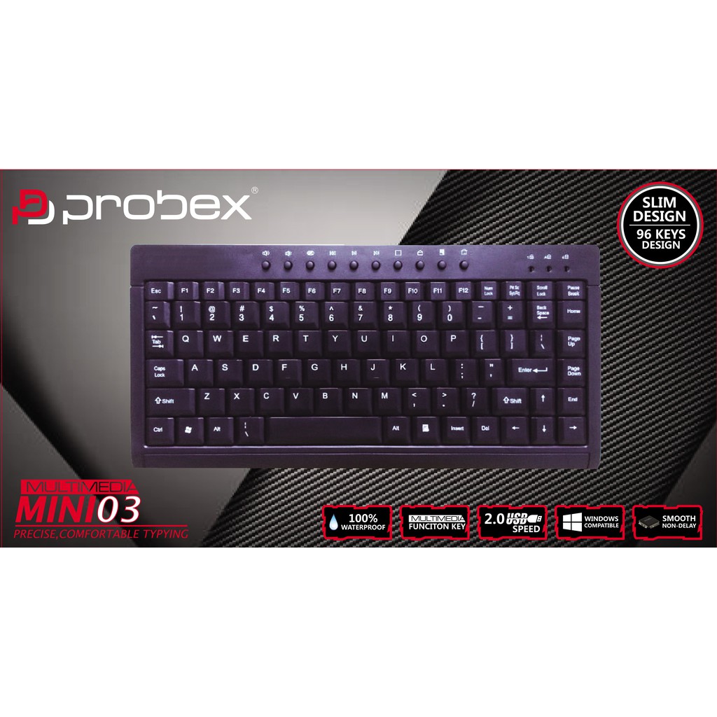 Probex Multimedia Mini Keyboard 03 | Shopee Malaysia