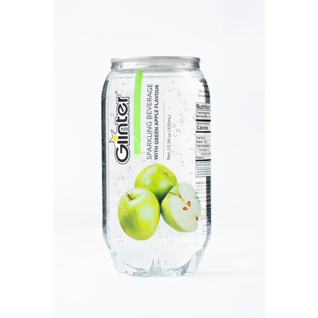 HALAL Glinter Mild Sparkling Water / Carbonated Soft Drinks - 10 Fruits ...