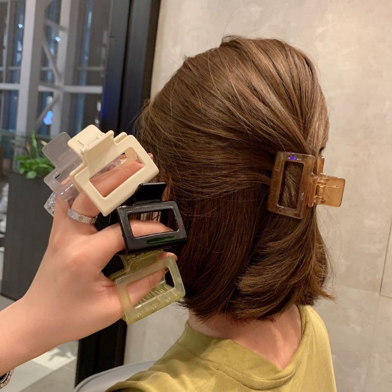 Klip Rambut Pin Rambut Segi Empat Korea Hair Clip Small Clips Claws ...