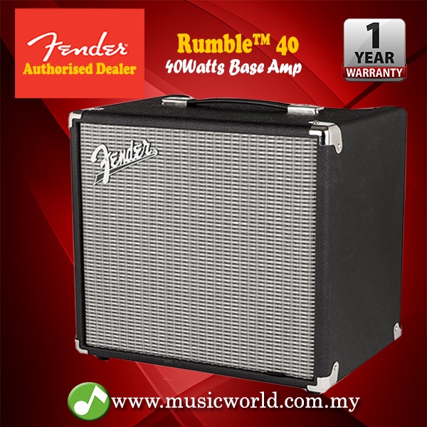 Fender Rumble 40 V3 40-watt Amp 1x10 Guitar Bass Combo Amplifier ...