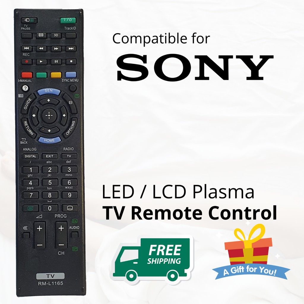 SONY RM-L1165 LED TV with 3D Button Remote Control for RM-ED033 KDL-50R550A KDL-70R520A RM-YD080 ...