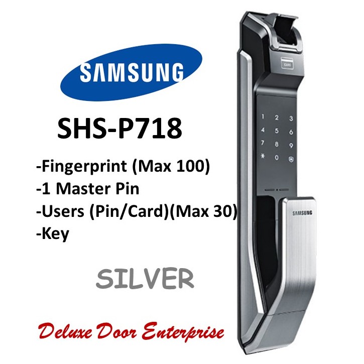 Samsung Digital Door Lock SHS-P718 / samsung 718 / P718 / Smart Door Lock / Digital Lock ...