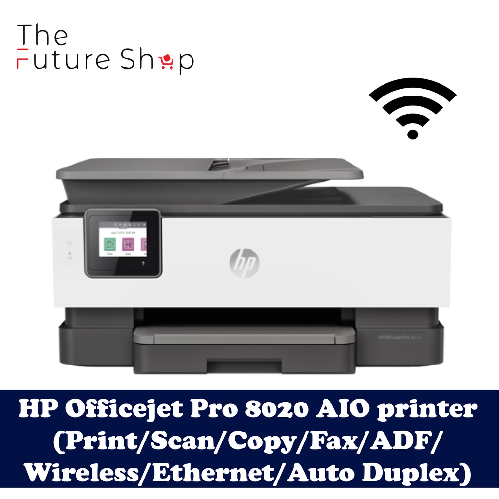 HP Officejet Pro 8020 AIO Printer 1KR67D (Wireless/Print/Scan/Copy/Fax ...
