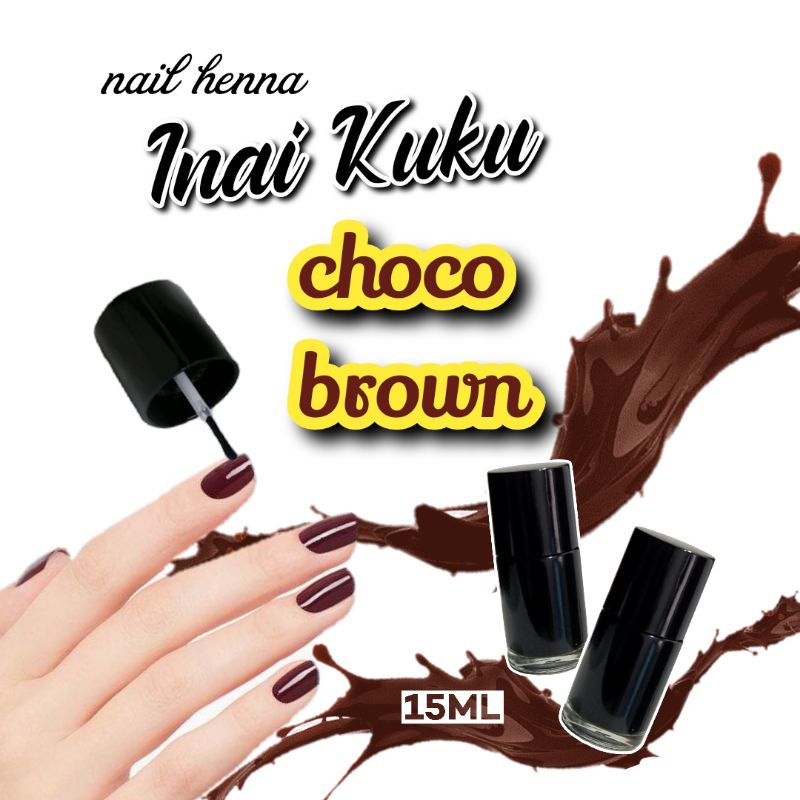 Inai Kuku Coco Brown (Coklat Gelap) | Shopee Malaysia