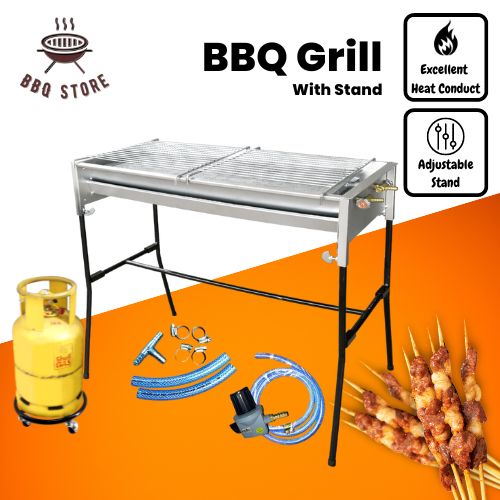 BBQ Store Big Size BBQ Grill Gas Stove With Stand Outdoor Barbeque ...