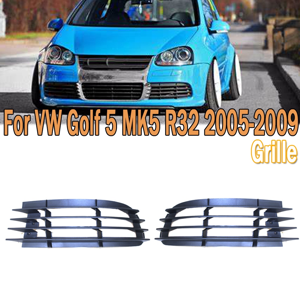For Car Left Right Front Bumper Grille Fog Lamp Cover Frame For VW Golf ...