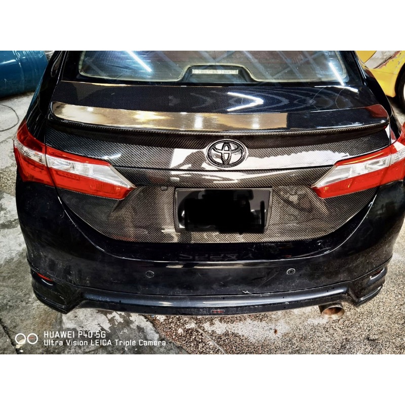 Toyota altis 2014 2015 2016 2017 carbon fiber rear trunk | Shopee Malaysia