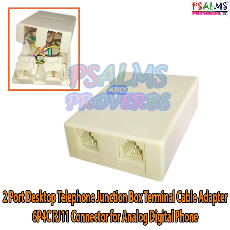 Telephone Outlet Box (2 Lines) | Shopee Malaysia