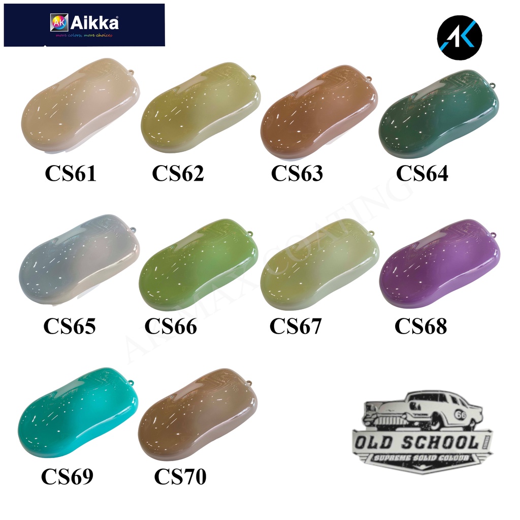 AIKKA SUPREME SOLID COLOUR SERIES CS61-CS70 | Shopee Malaysia
