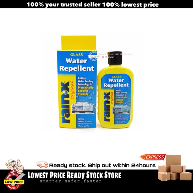 Rain-X / Rain X Original Glass Windscreen Coating Water Repellent ...