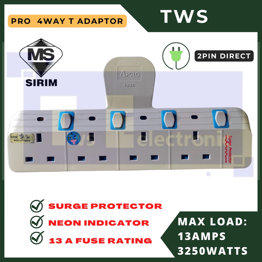 TWS Sirim approved T-Adaptor |T-trailing socket|Adaptor|adaptor plug ...