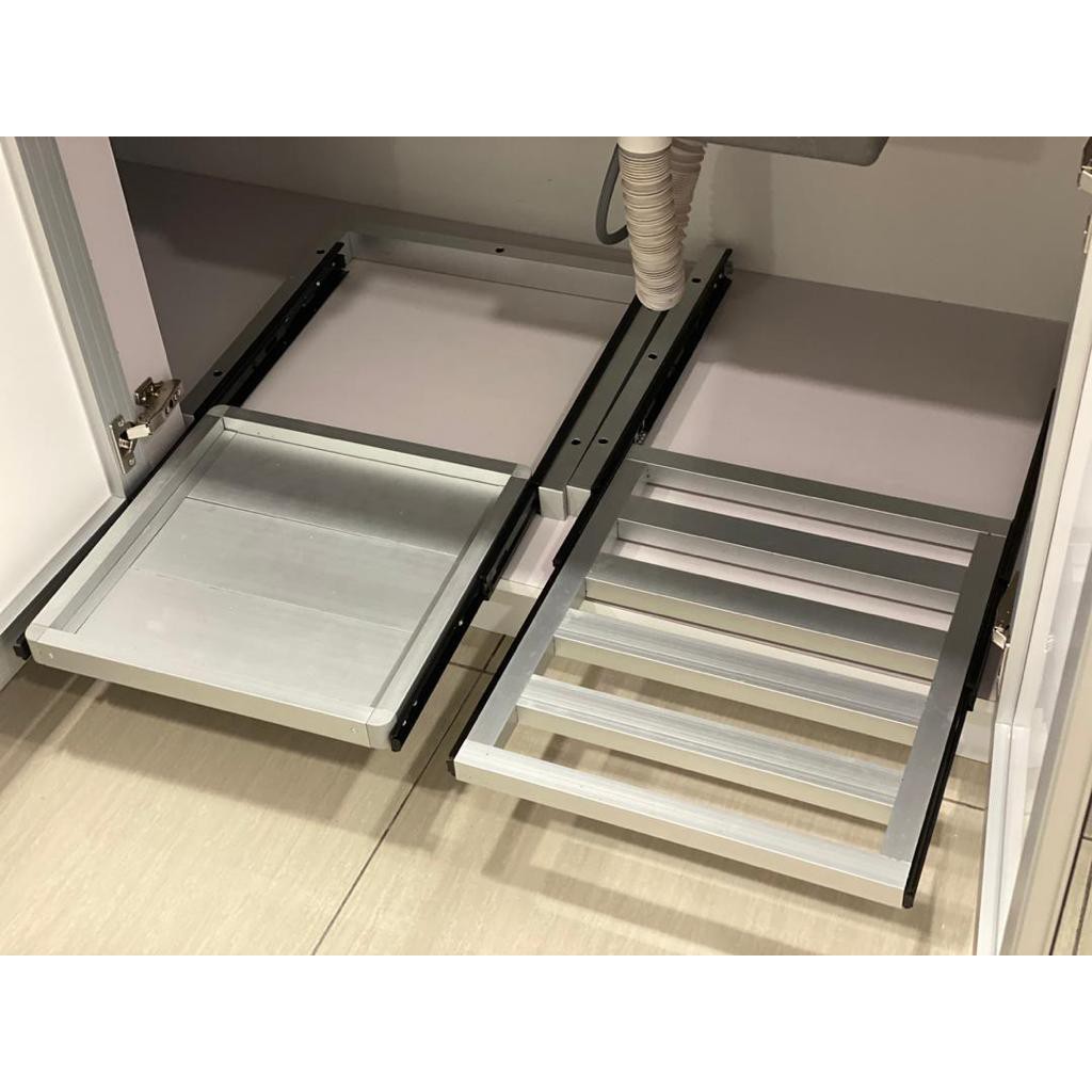 (READY STOCK)Kitchen Cabinet Aluminium Gas Cylinder roller Slide / Gas ...