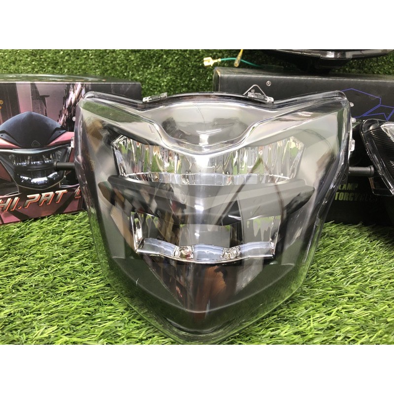 🔥Lampu Head Lamp ZhiPat LED Smoke ( Red / Blue ) Lc135 New V2-V7 ...