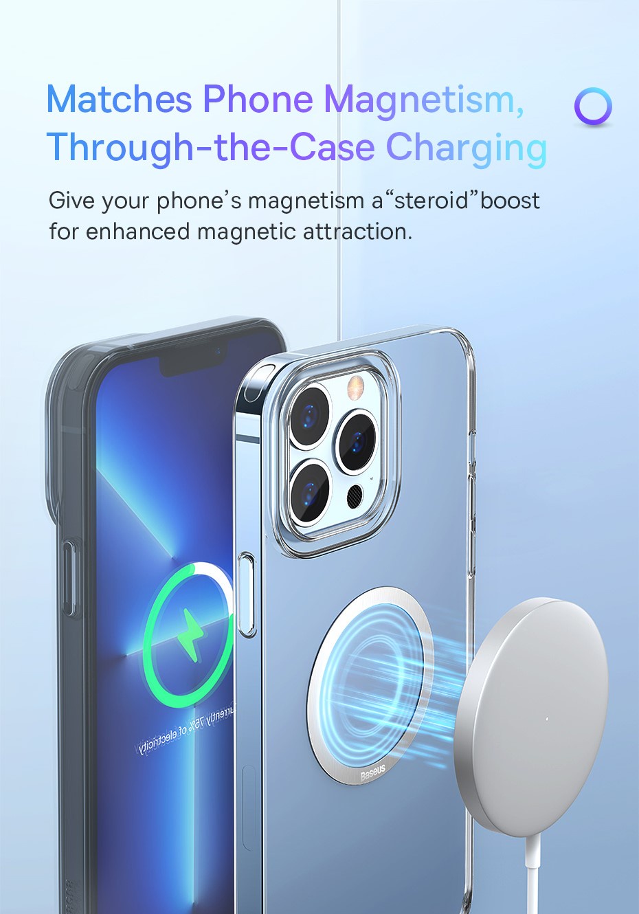 Baseus Magnetic Metal Plate Ring Sticker For Magnet Wireless Charger ...