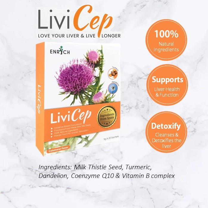 LIVICEP 5GX20 SACHETS [ FOR LIVER HEALTH & FUNCTION] | Shopee Malaysia