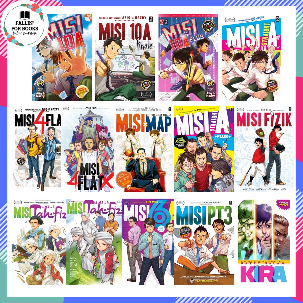 KOMIK MISI NAZRY & AFIQ SALAM (MISI 10A, STRAIGHT A, STRAIGHT A PLUS, 4 ...