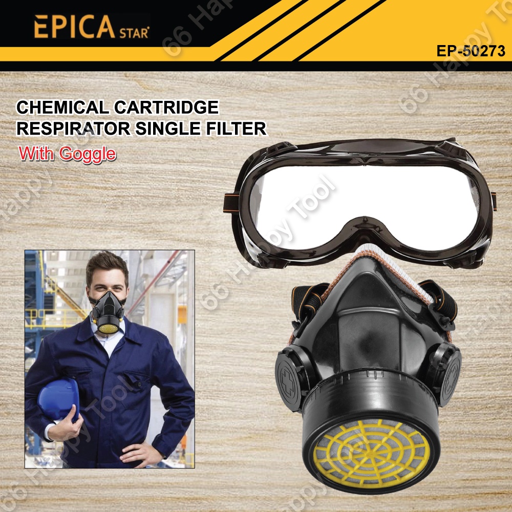 EPICA STAR EP-50273 Chemical Mask Industrial Used Cartridge Respirator ...