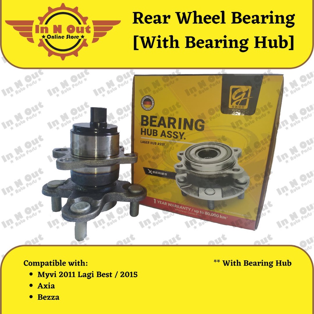 Rear Wheel Bearing (with Bearing Hub) - [Perodua Myvi 2011 Lagi Best ...