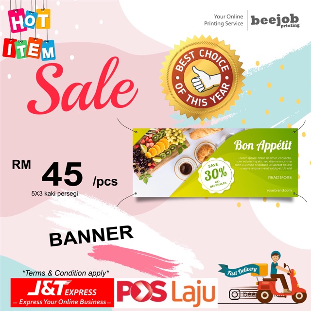 PRINT BANNER custom design | Shopee Malaysia