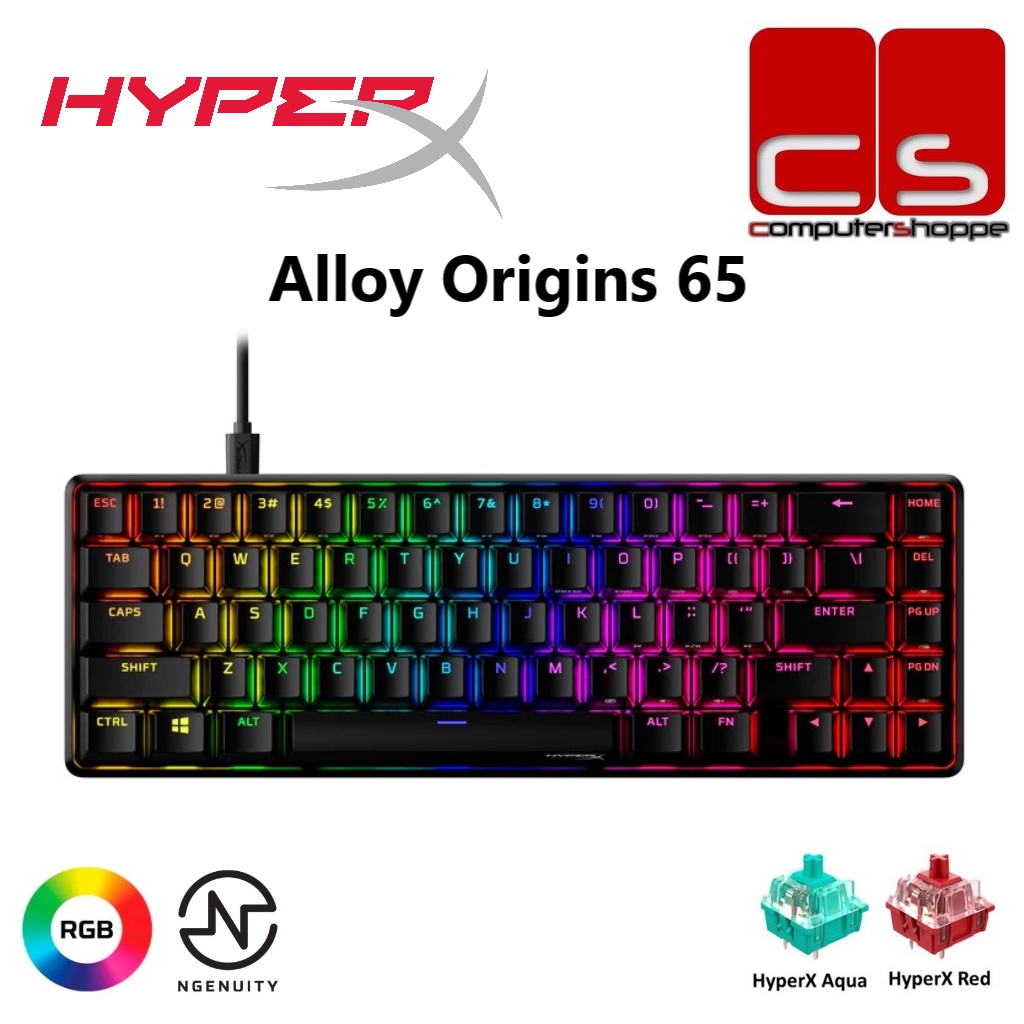 HyperX Alloy Origins 65 Mechanical Gaming Keyboard | Shopee Malaysia