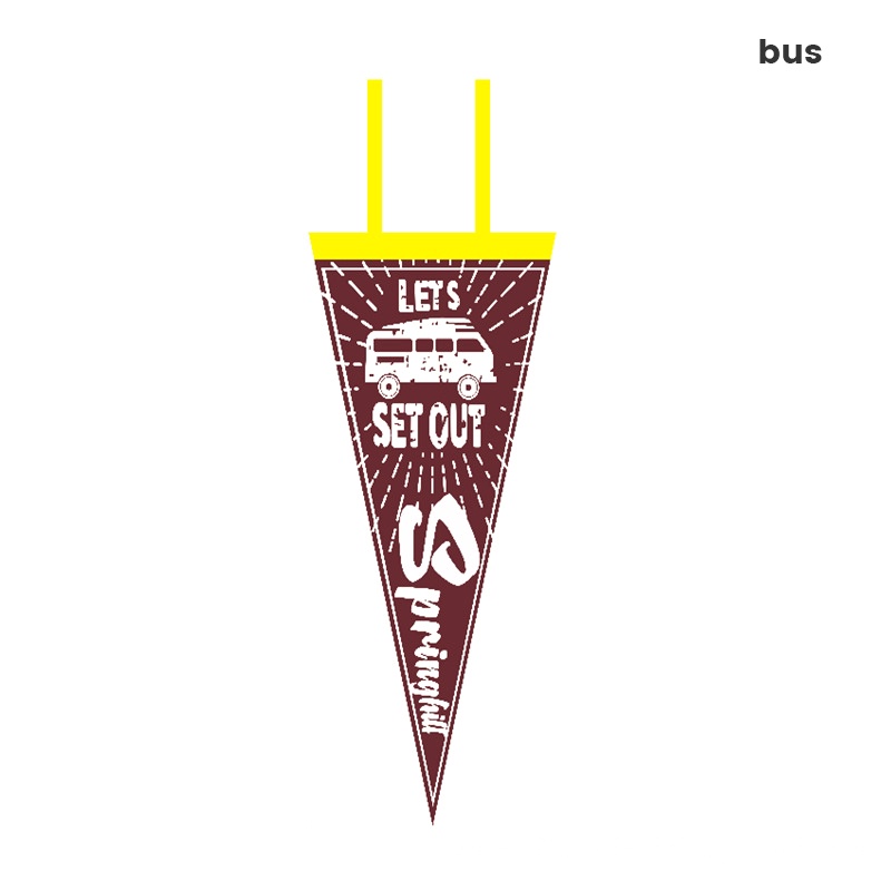 Outdoor camp flag Felt pennant camping equipment camping tent ...