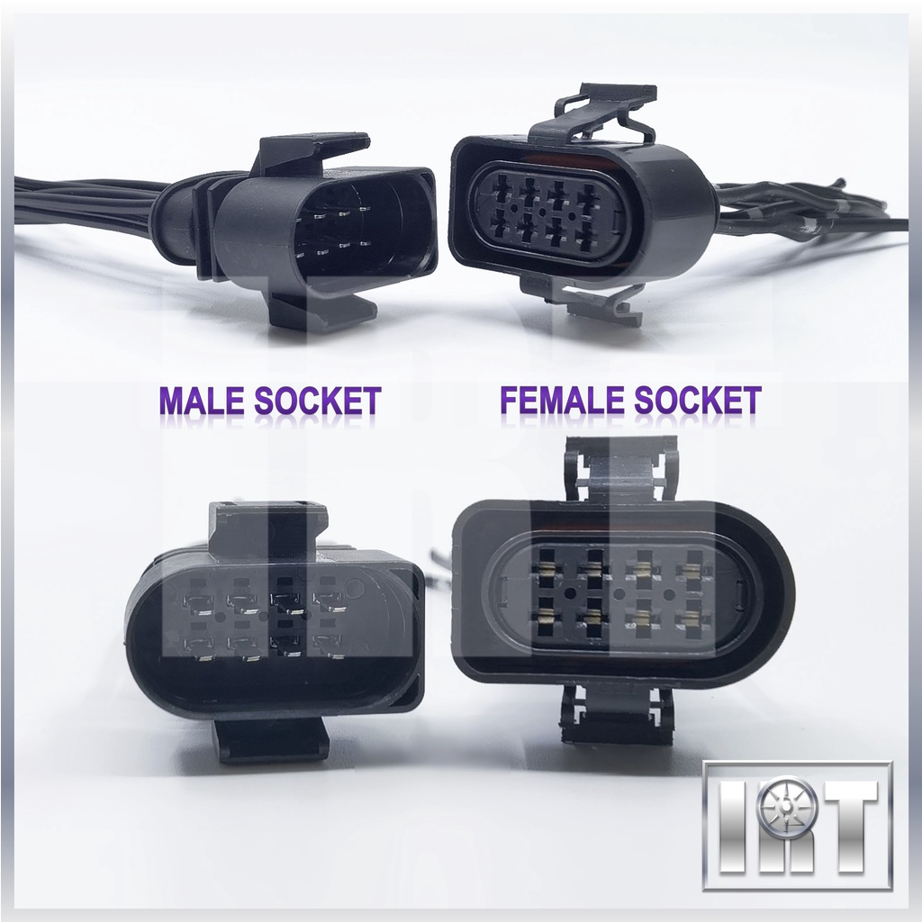 8 Pin Headlight Crankshaft Socket Volkswagen Audi Sensor Nozzle Spray ...