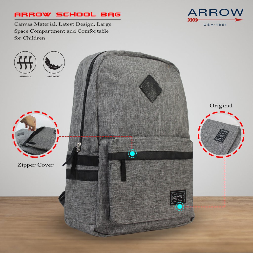 💥READY STOCK 💥- ARROW SCHOOL BACKPACK-AR021P | Shopee Malaysia