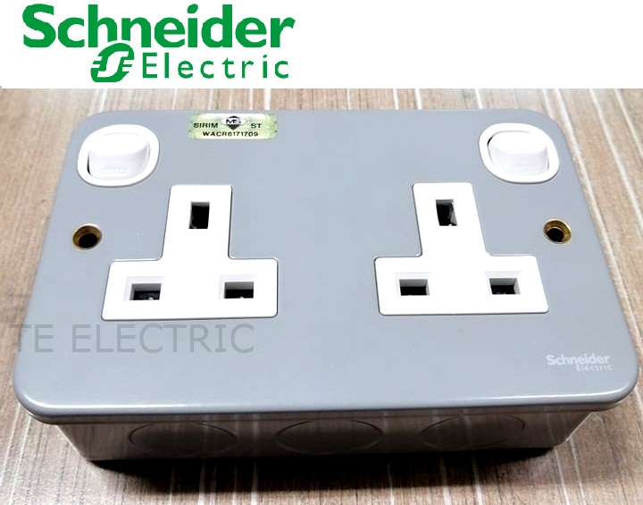SCHNEIDER CLIPSAL METAL CLAD 13A / 2 X 13A / 15A / 1GANG / 2GANG ... SCHNEIDER CLIPSAL METAL CLAD 13A / 2 X 13A / 15A / 1GANG / 2GANG ...