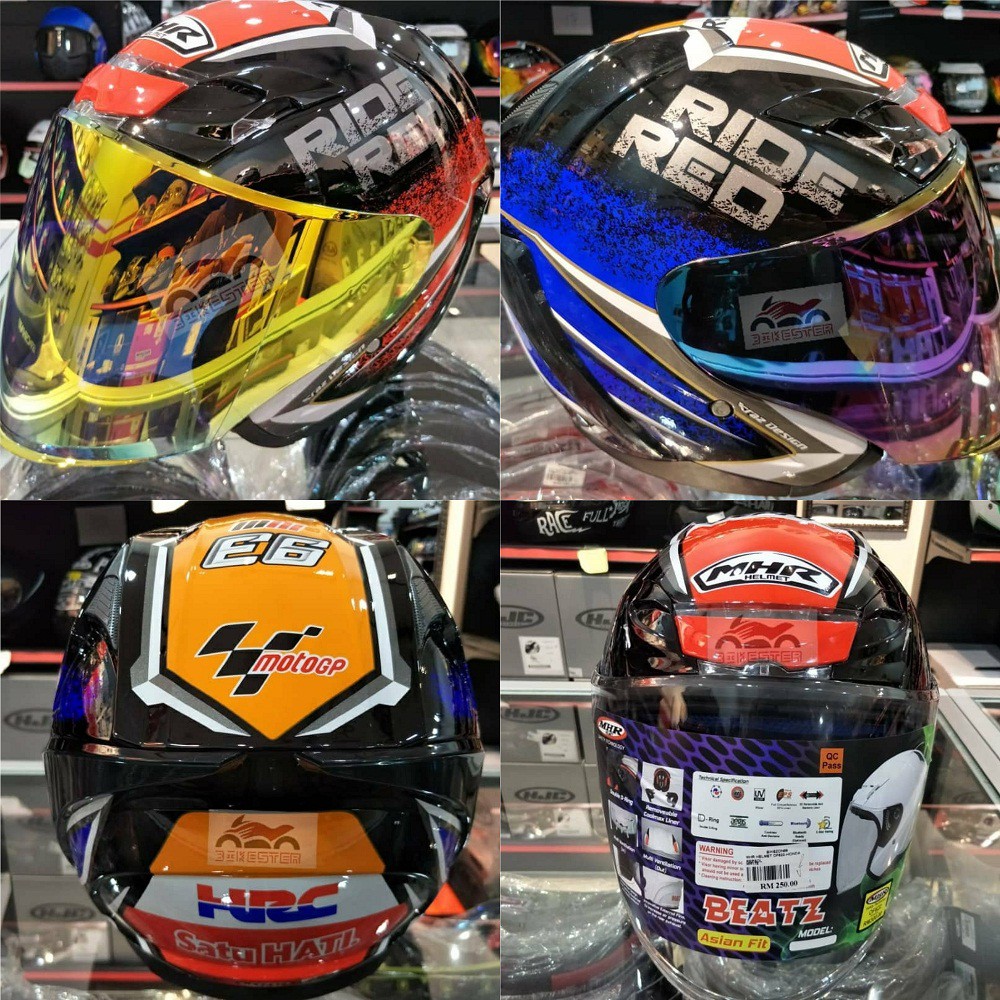 HELMET MHR BEATZ Honda REPSOL RR Graphic (Original) ADA SIRIM YE ...