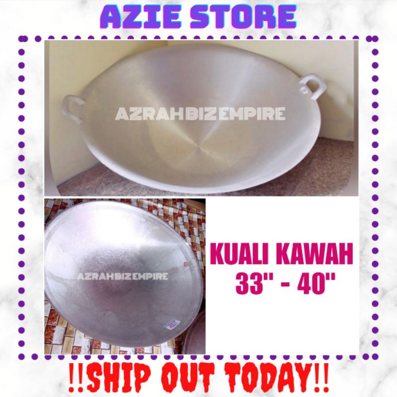 HOT! (33"-40") KUALI KAWAH ALUMINIUM CAP BUAYA / KUALI BESAR JAMUAN ...