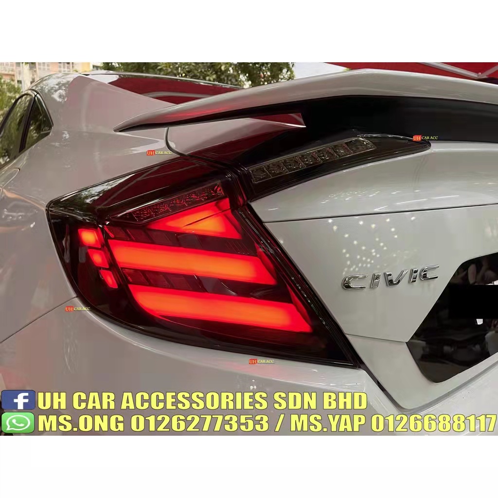 HONDA CIVIC FC 2016-2021 V8 LED TAILLAMP TAILLIGHTS TAIL LAMP LIGHTS ...