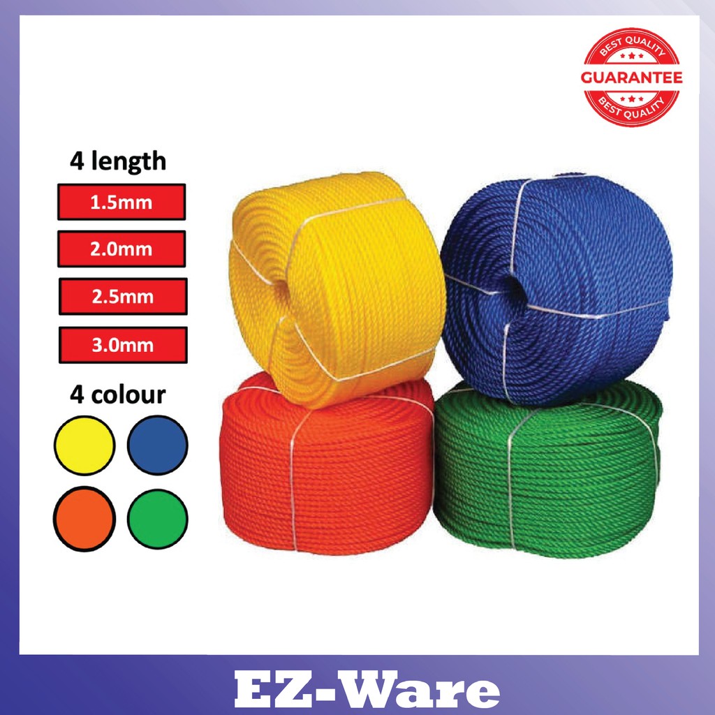 1.5mm, 2.0mm, 2.5mm, 3.0mm PE ROPE Tali PE / Polyethylene Nylon Rope ...