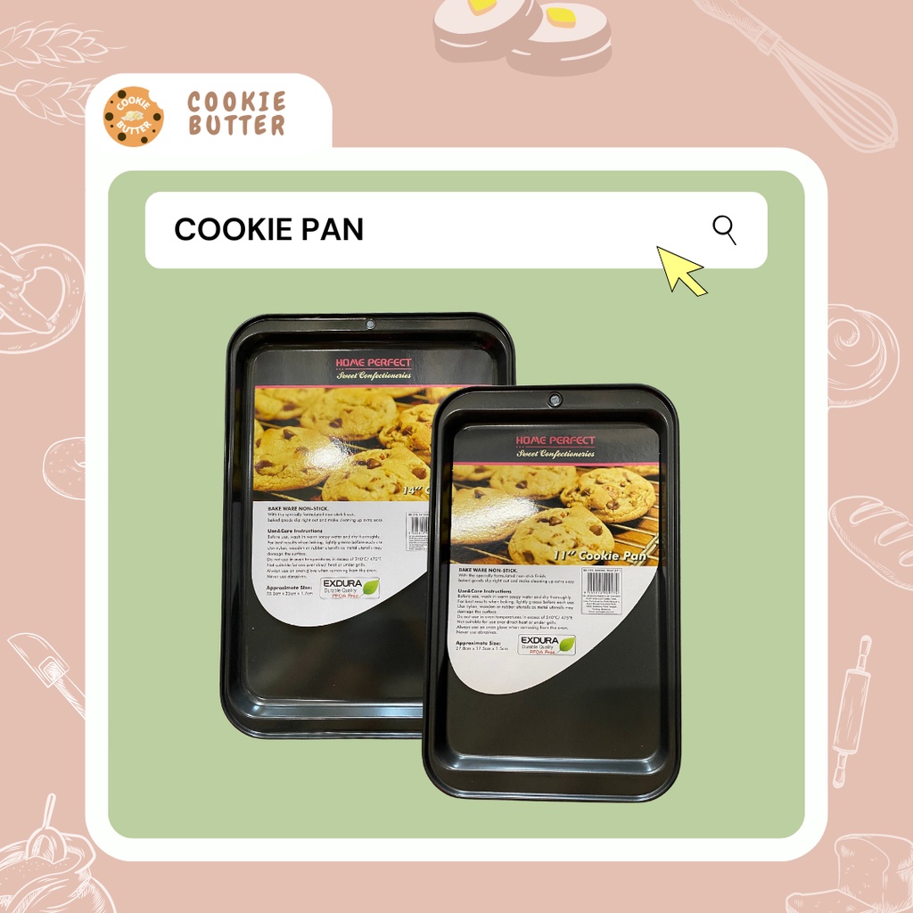 Home Perfect Cookie Pan / Rectangle Baking Pan / Shallow Cookie Tray ...