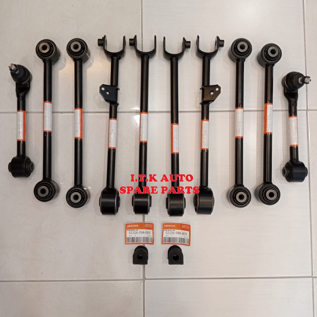 12 ITEM / FULL SET HONDA ACCORD SDA 2003-2007 REAR LOWER ARM UPPER ARM ...