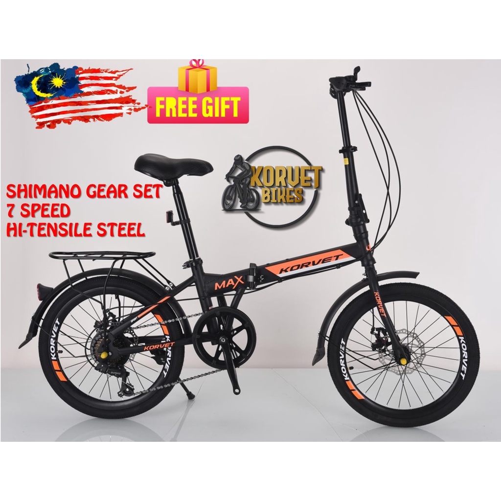 Basikal Lipat 20 Inch Folding Bike Bicycle Cycling Foldable Bicycle Basikal Murah Dewasa ...