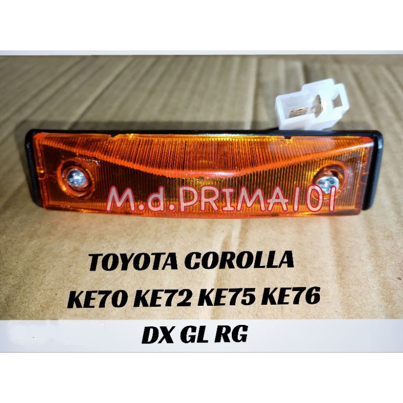 TOYOTA COROLLA KE70 KE72 KE75 KE76 DX GL RG Fender lamp Signal Light ...