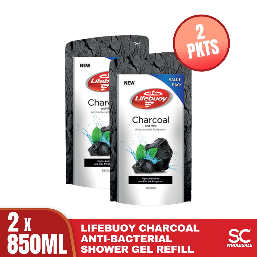 Lifebuoy Antibacterial Body Wash Shower Gel Refill Charcoal Mint ...