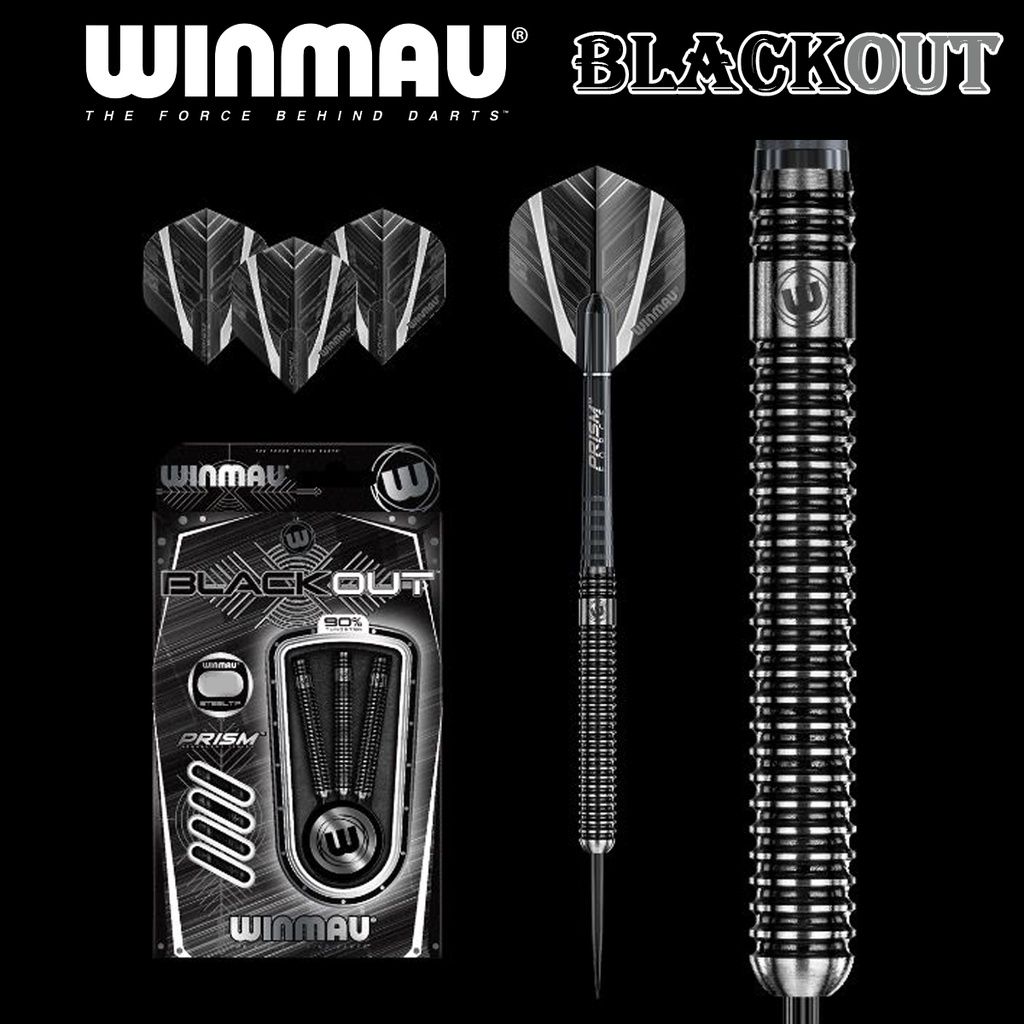 Winmau Blackout Steel Tip 90% Tungsten Dart Darts Set | Shopee Malaysia