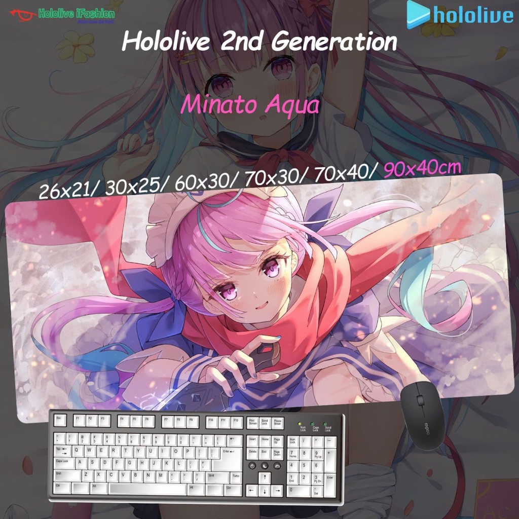 Hololive Vtuber Minato Akuya Aqua Kagura MEA Super Large Seaming Table ...