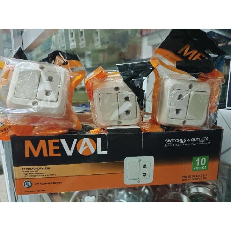 Stop Contact Paste Meval Switch /OB CRAEM Combination | Shopee Malaysia