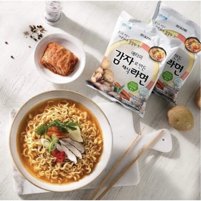 Atomy Potato Ramen Instant noodle 艾多美马铃薯蔬菜拉面 (1 packet x 114g [520kcal ...