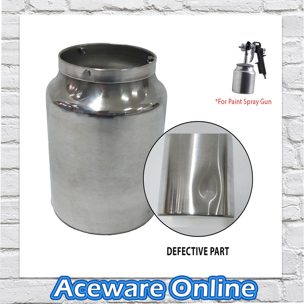 Defective Aluminium Container ONLY 1000ML for Paint Spray Gun | Shopee ...