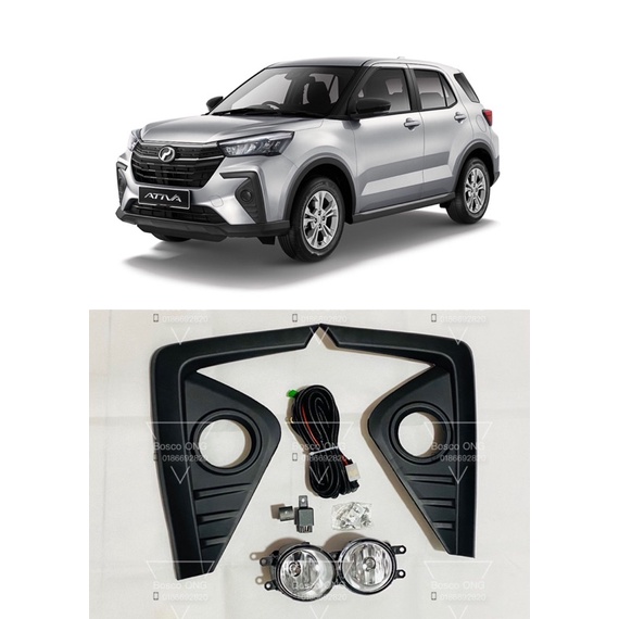 Quality Set 🔥Perodua Ativa Low Spec Fog Lamp Fog Light (1set) | Shopee ...