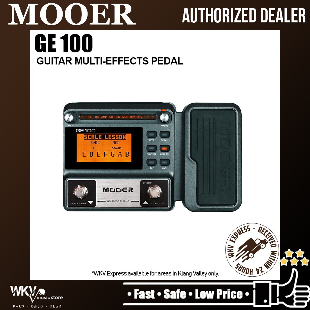 Mooer GE100 Guitar Multi-Effects Pedal (GE-100 / GE 100) | Shopee Malaysia