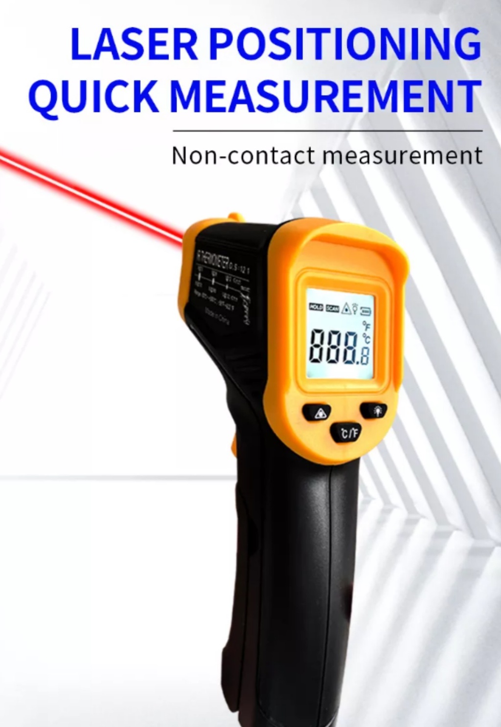 Laser Temperature Meter Infrared thermometer Industry Infrared Food ...