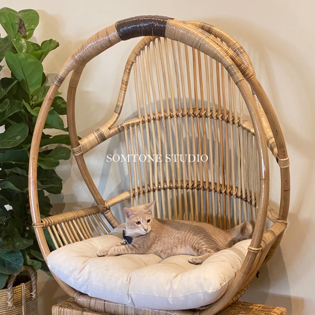The Balinese - Bohemian Style Rattan Hanging Chair / Swinging Relax ...