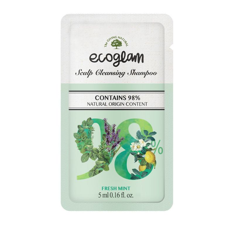 Ecoglam Scalp Cleansing Shampoo Mint 10g Travel Pack | Shopee Malaysia