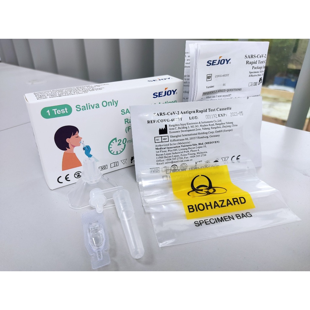 Sejoy Covid-19 Test Kit (Saliva) 1 set | Shopee Malaysia
