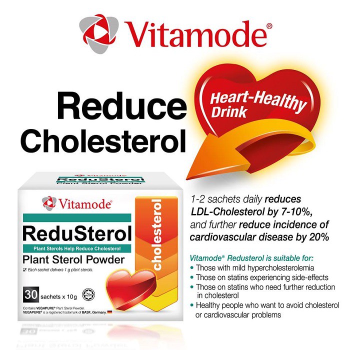 VITAMODE REDUSTEROL (plant sterols help reduce cholesterol) 30S ...